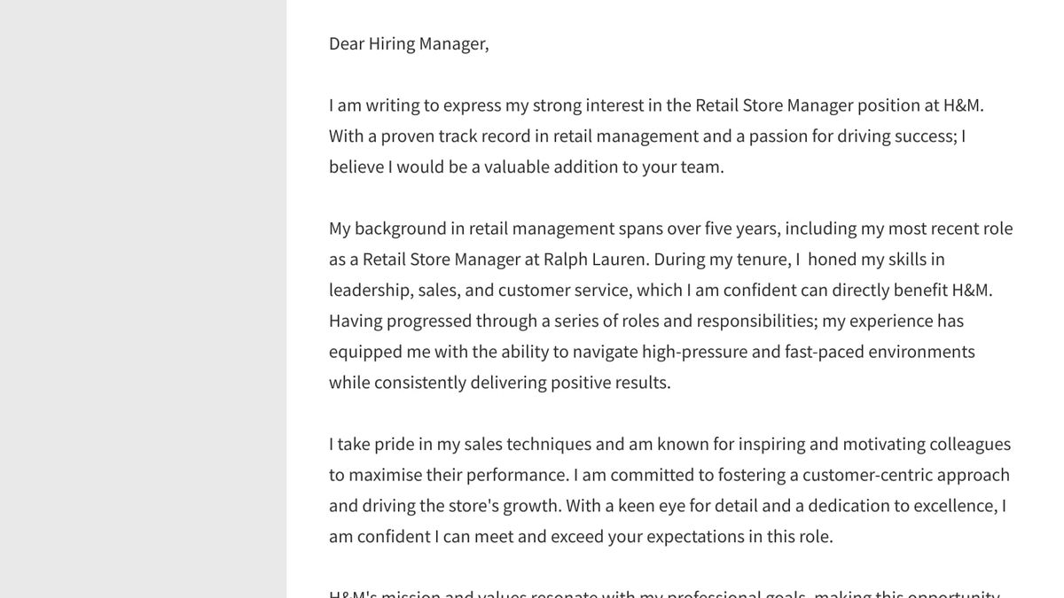Cover Letters for Retail Jobs in the UK [Updated 2026]
