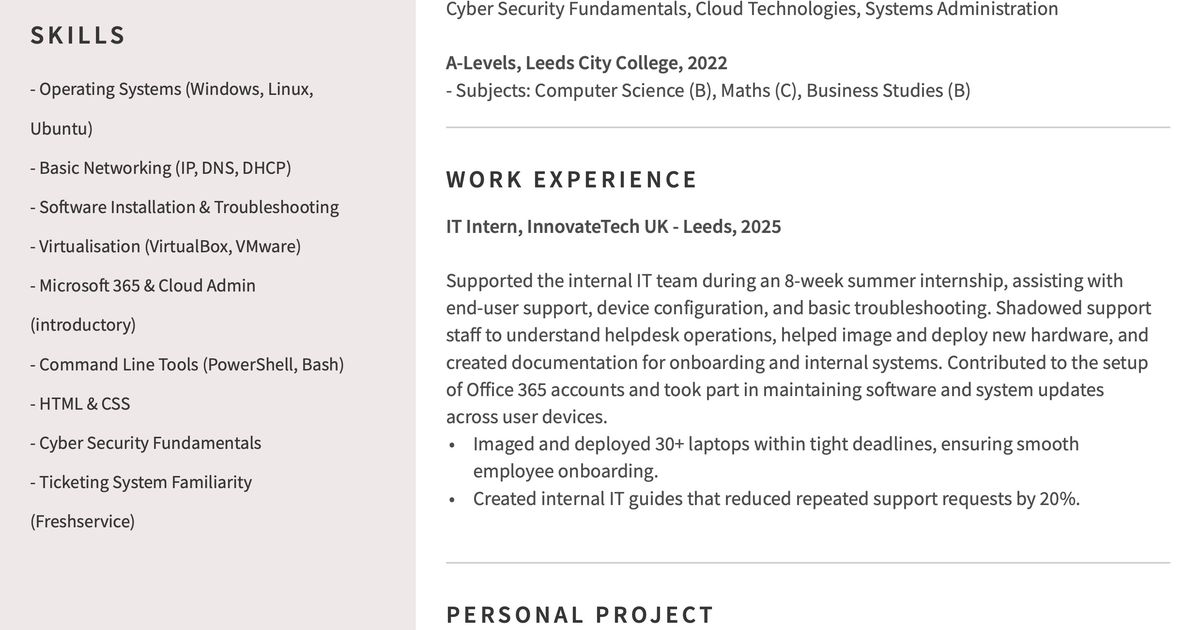 200+ professional CV examples for jobs in the UK for 2025