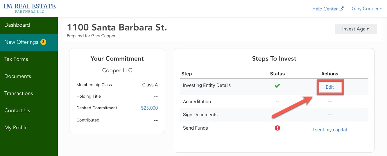 Investor Portal