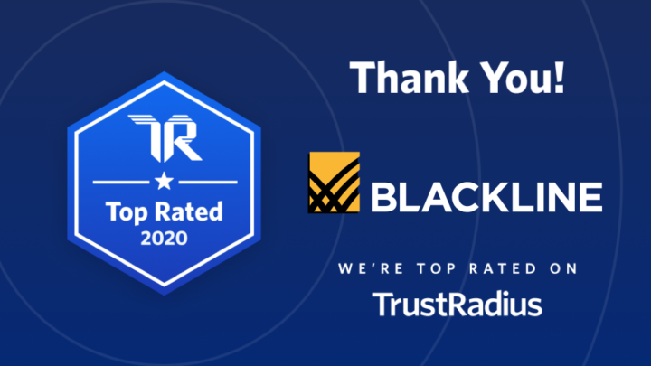 BlackLine Wins 2020 Top Rated Award From TrustRadius | BlackLine Magazine