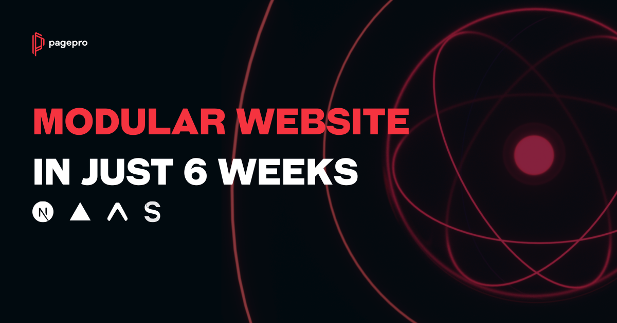 Modular Website Development Delivered in 6 Weeks | Pagepro