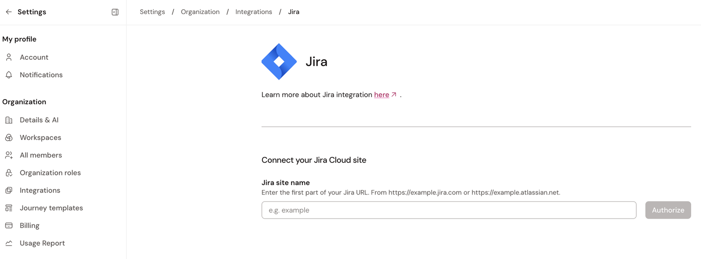 Jira integration now supports custom domains
