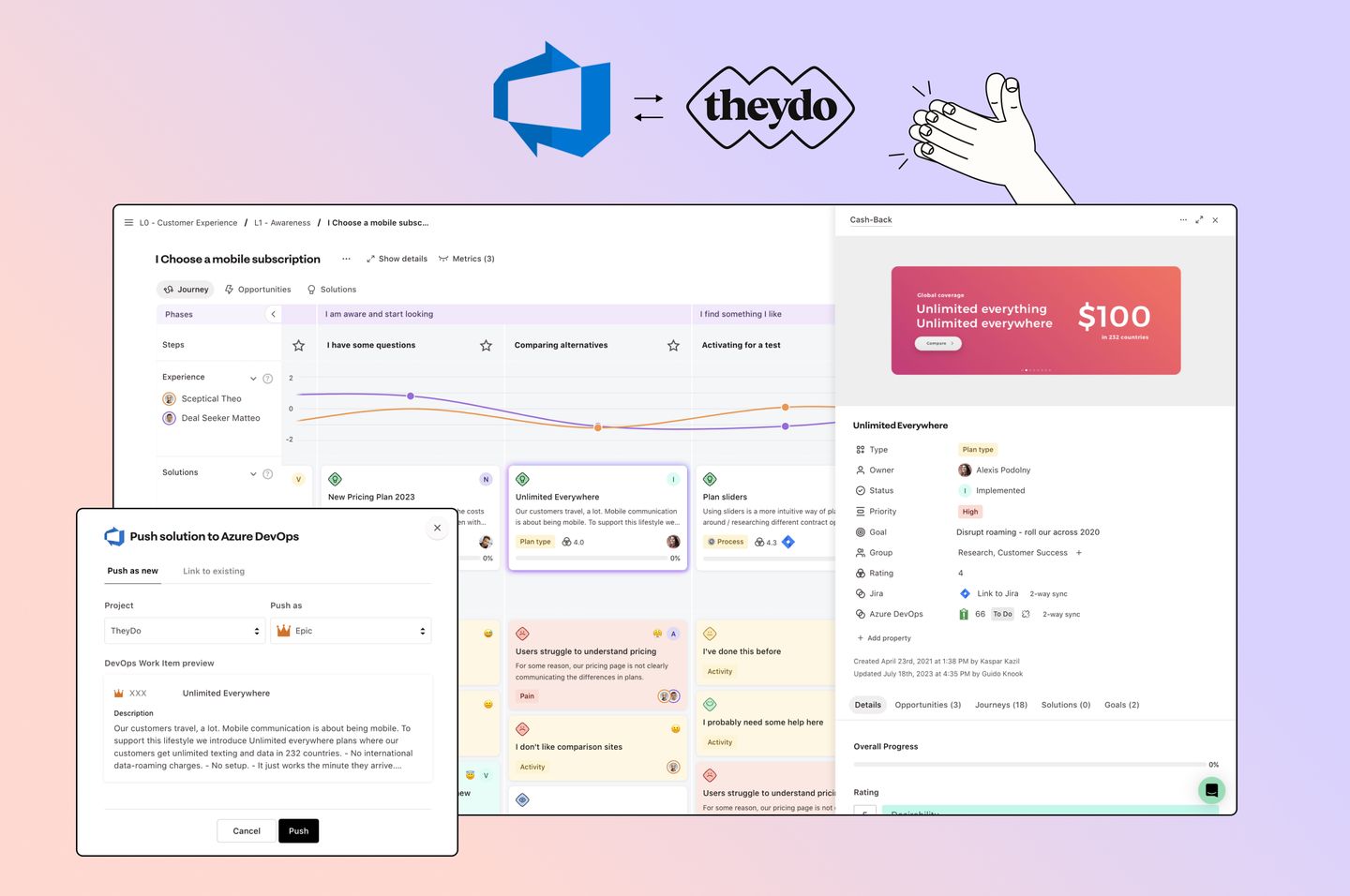 Incorporate TheyDo solutions into your work items in Azure DevOps