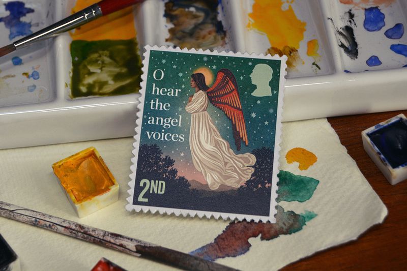 Alumni illustrates Royal Mail's Christmas 2023 stamps | Leeds Arts ...