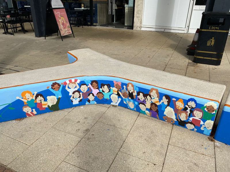 Visual Communication student designs benches at Headingley Central ...