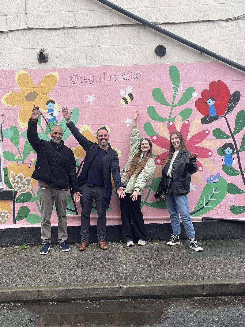 Visual Communication student creates mural for student accommodation ...