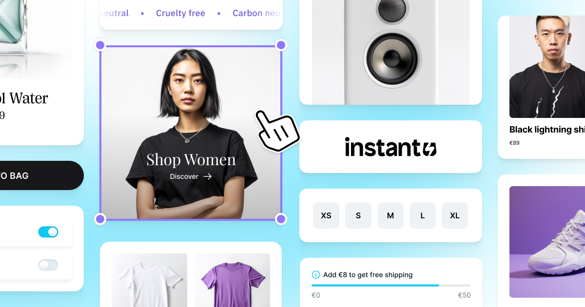 Instant | all-visual, no-code Shopify page builder