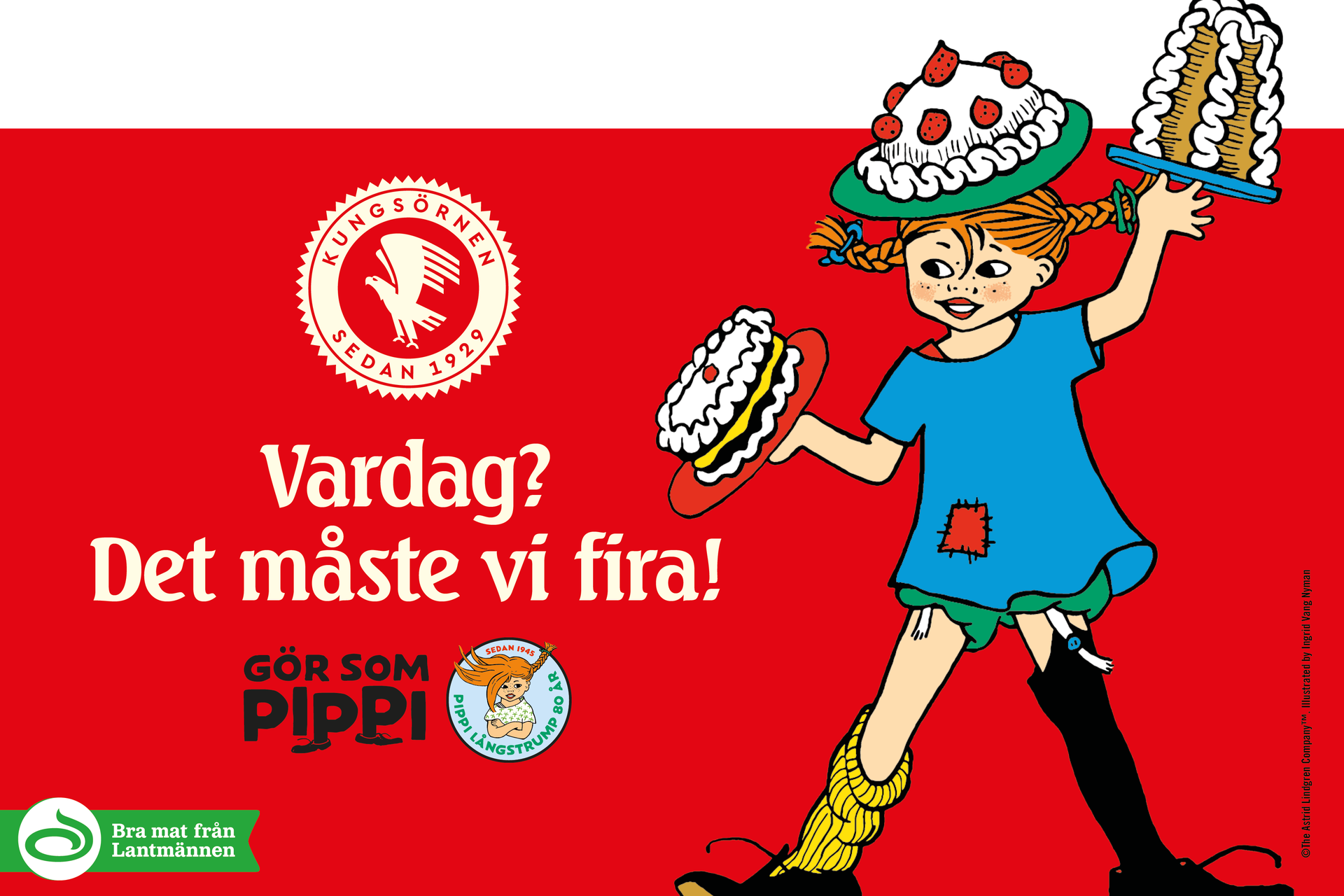 Pippi Långstrump 80 år - Astrid Lindgren