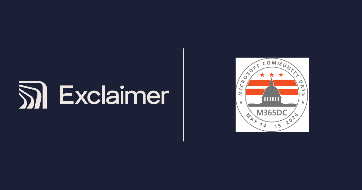 Exclaimer at M365 Community Days DC