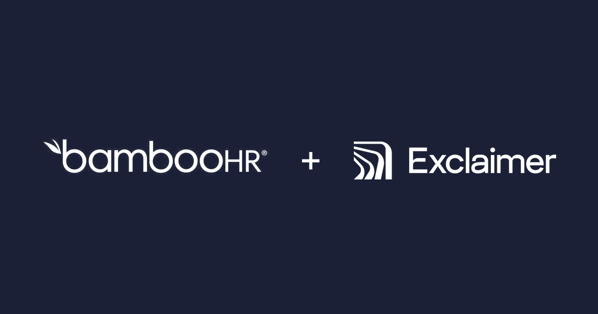 BambooHR Email Signature Integration | Exclaimer