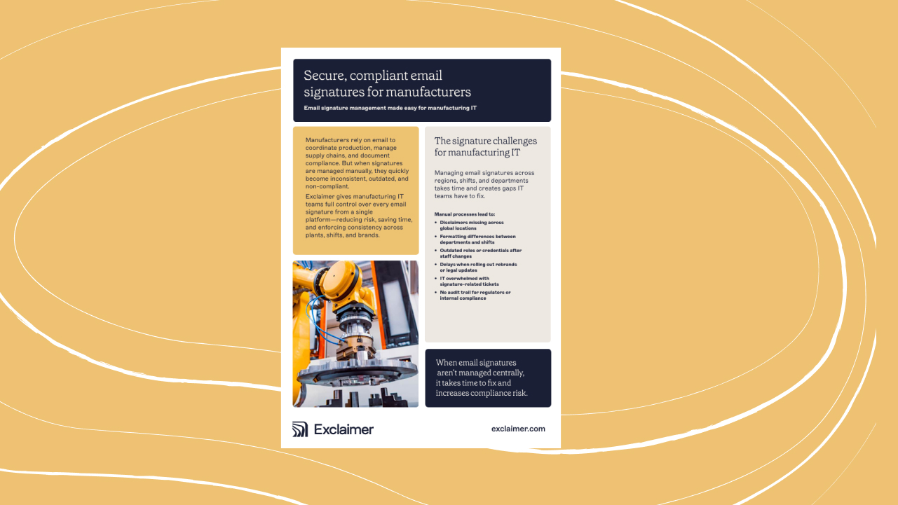 Email Signatures for Manufacturers