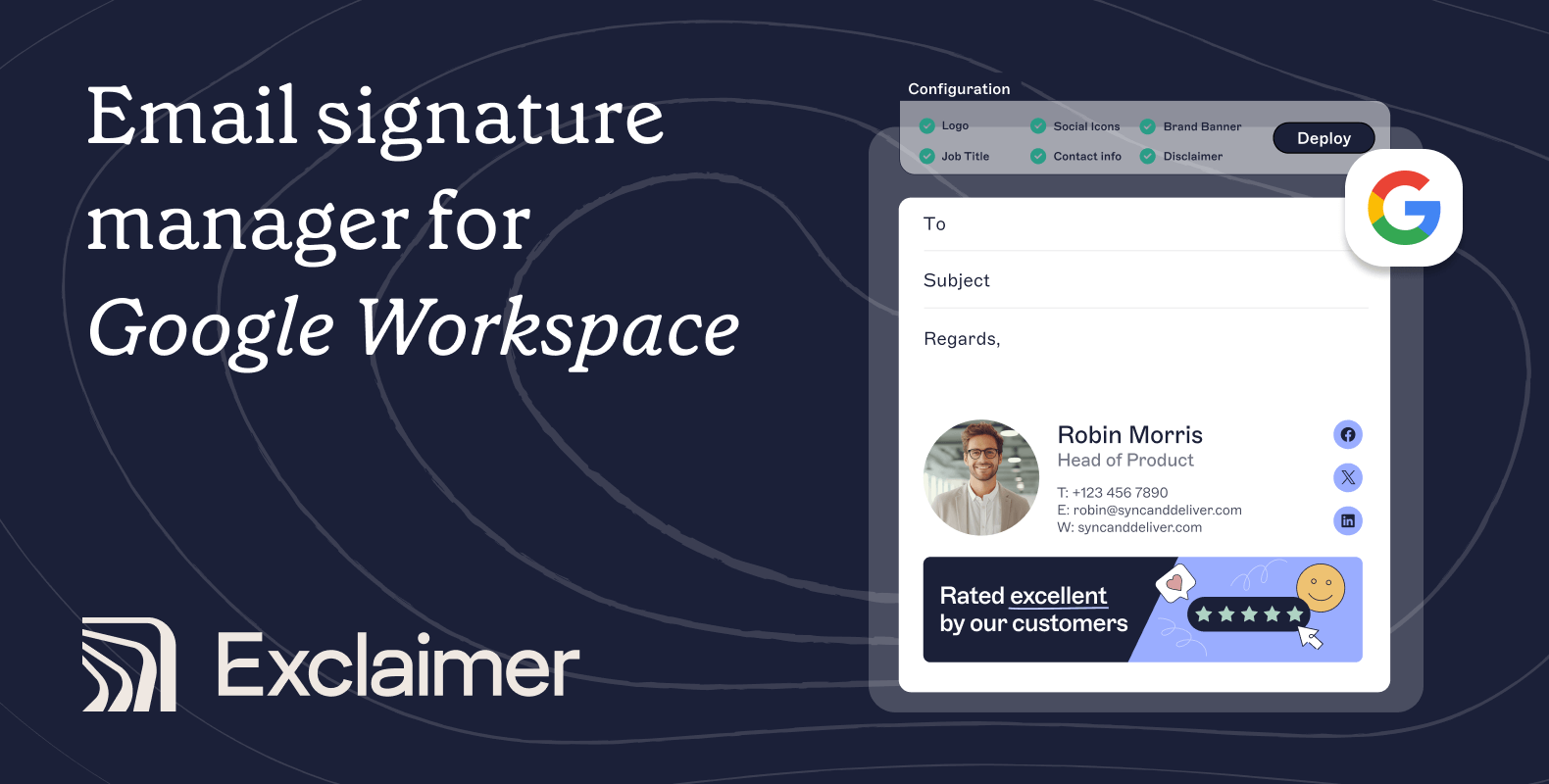Email Signature Manager for Google Workspace | Exclaimer