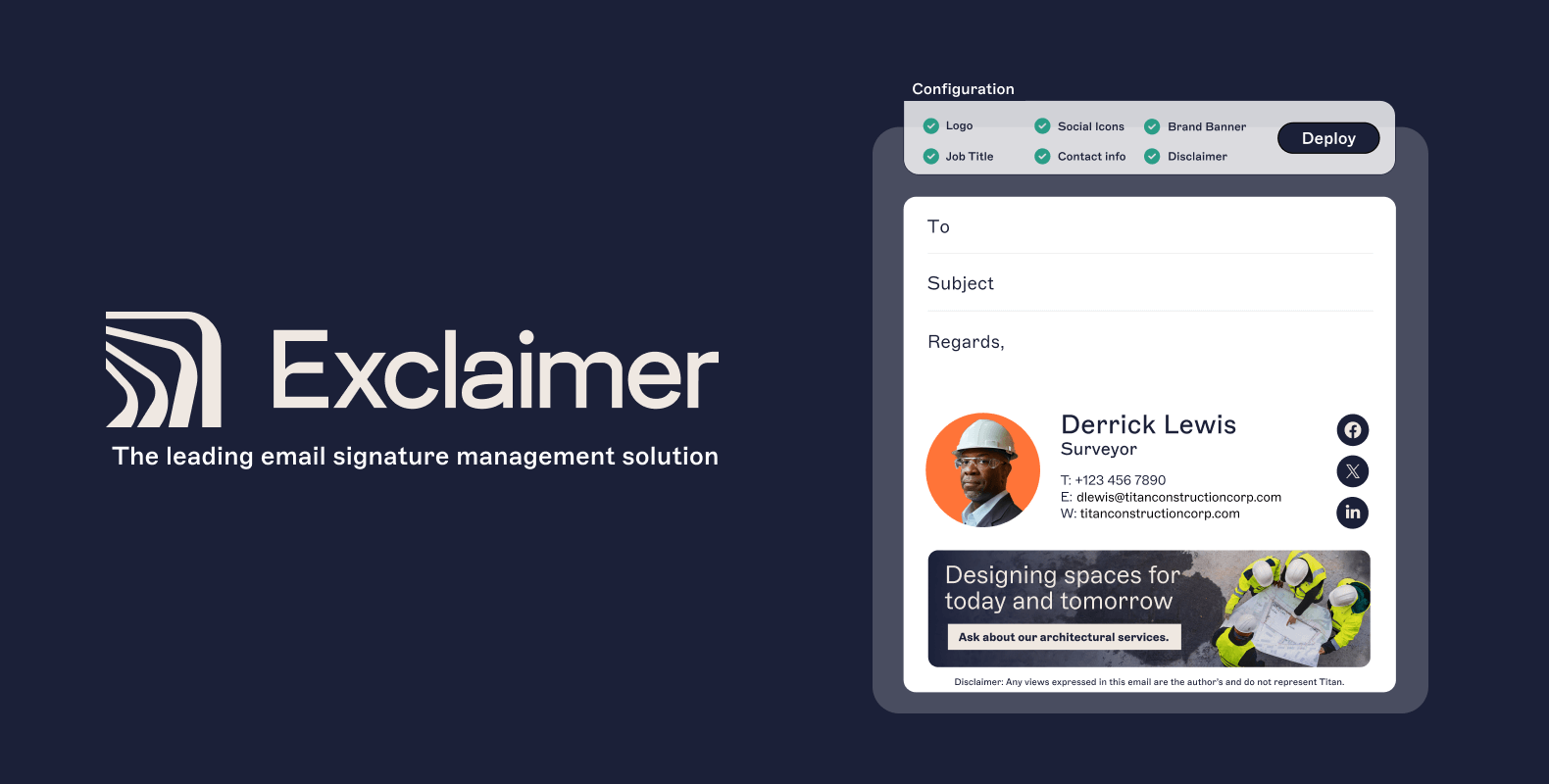 Email Signature Management for the Construction Industry | Exclaimer