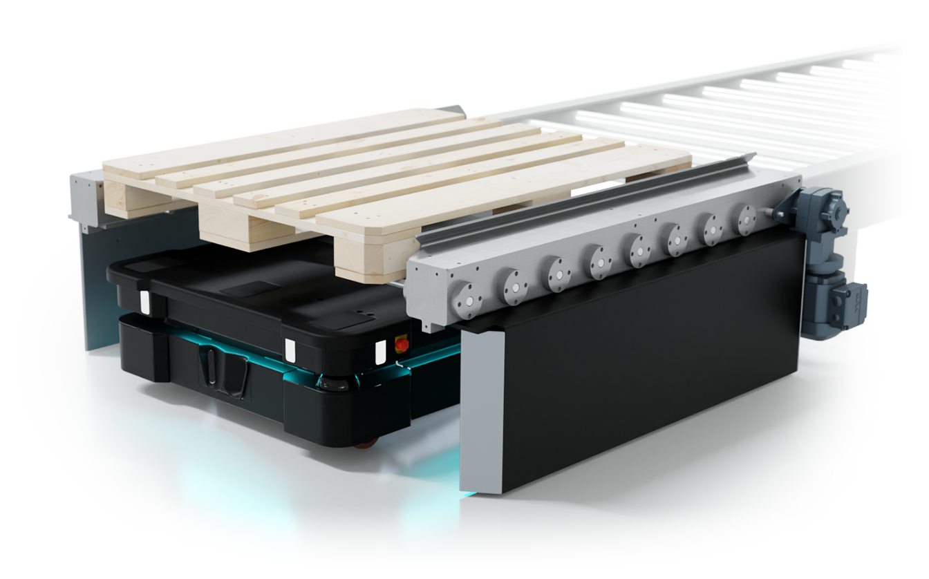 MiR Pallet Bridge: Seamlessly load & unload onto conveyors