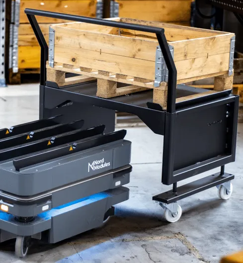 Smart shelf carts that work seamlessly with your robots