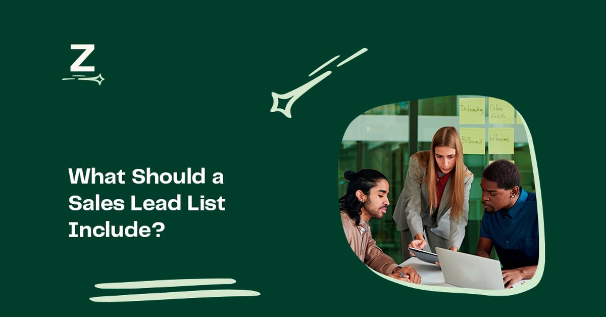 What Should a Sales Lead List Include?