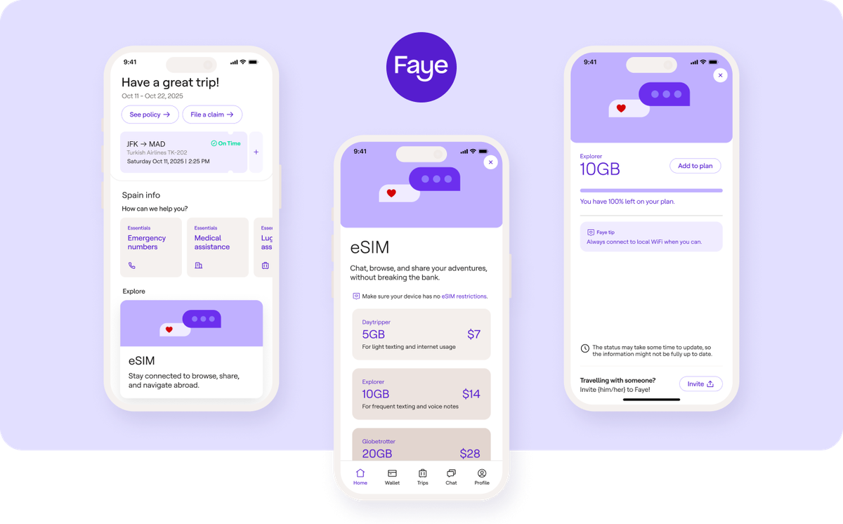 Faye Becomes First US Travel Platform To Integrate eSIM Solution In-app