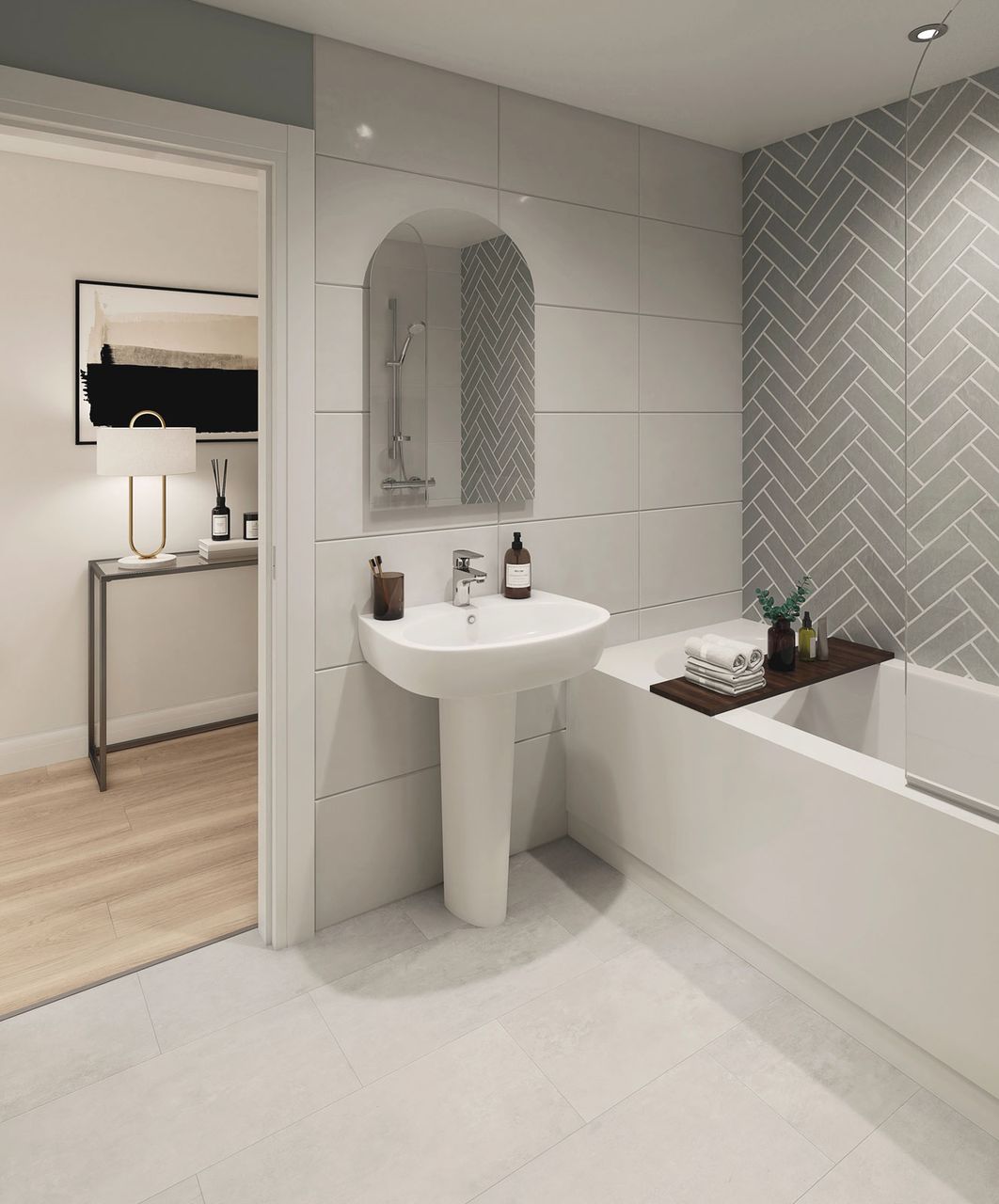 Pale Limestone SB5S2794 | Click vinyl flooring from Amtico