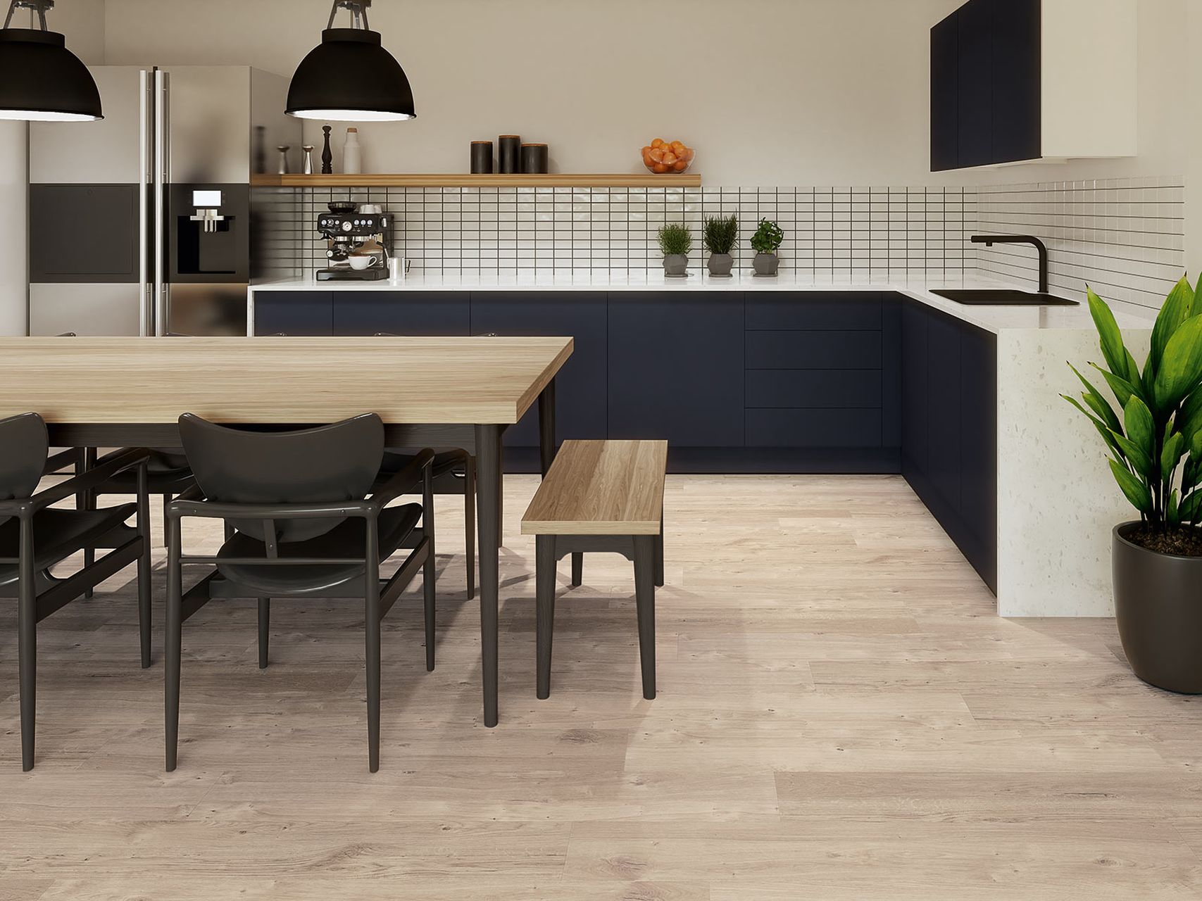 Scandi Oak SB5W3085 | Click vinyl flooring from Amtico