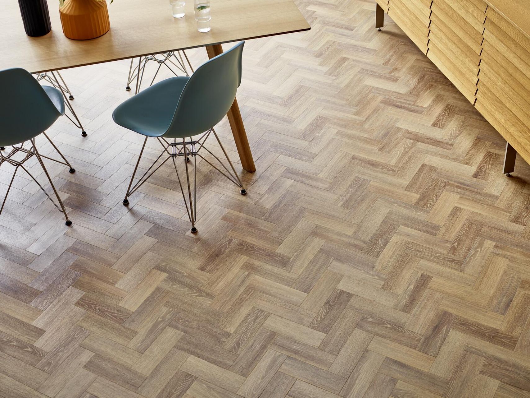 Mulled Oak in Small Parquet: Amtico LVT Design flooring