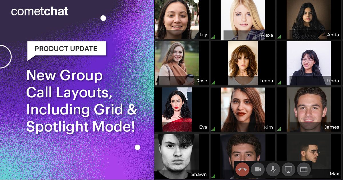 Product Update: New Group Call Layouts, Including Grid & Spotlight Mode!