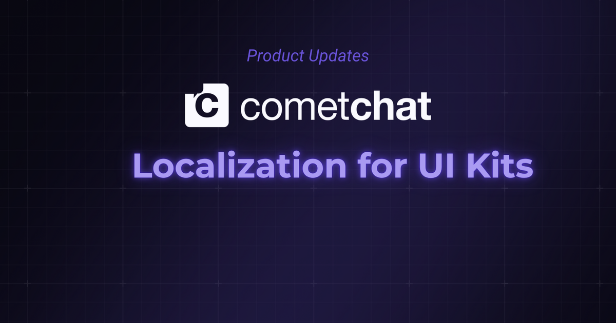 Production-ready Localization with CometChat UI Kit for React Native