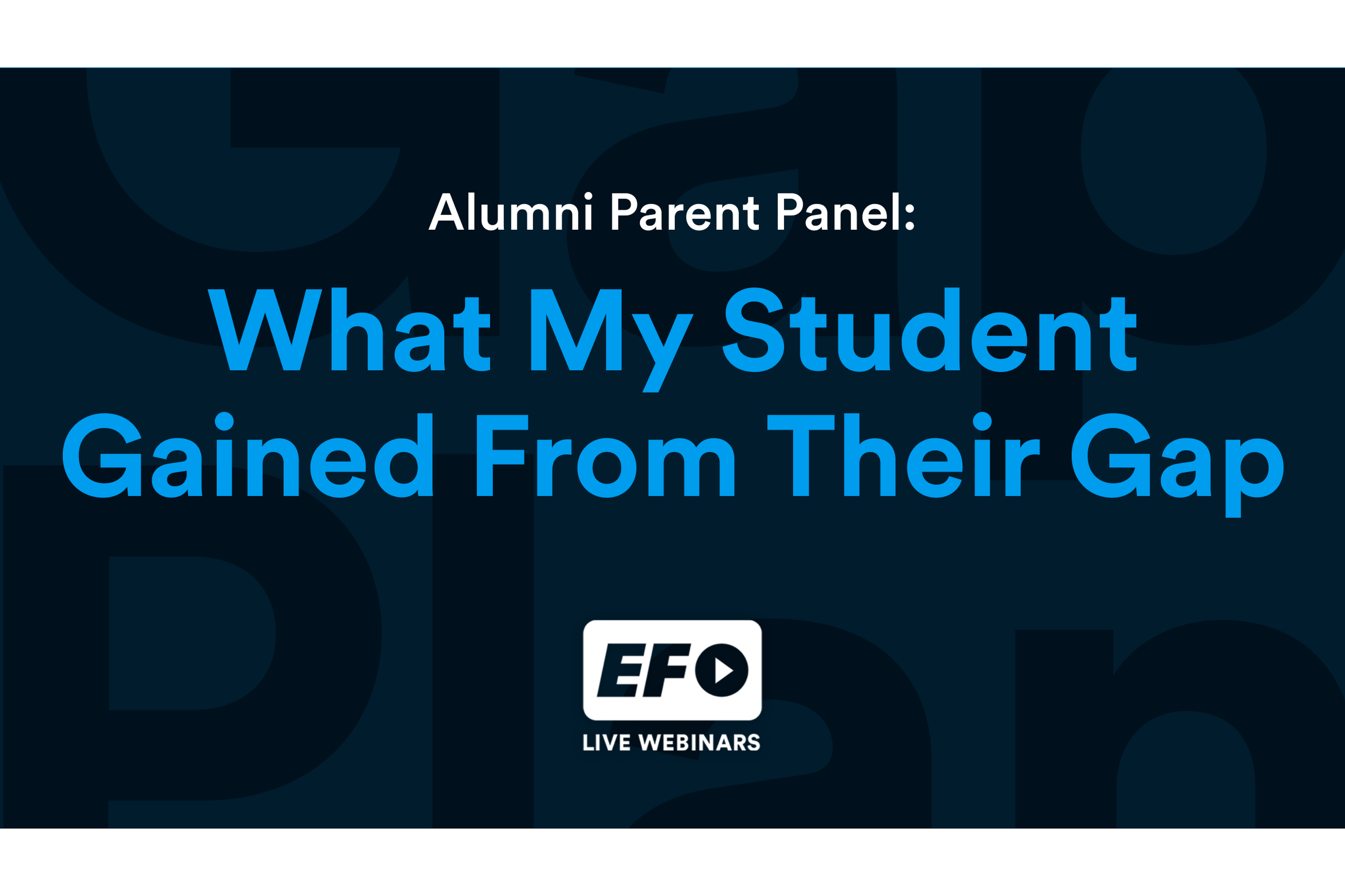 Virtual Gap Year Webinars for Planning Your Gap - EF Gap Year