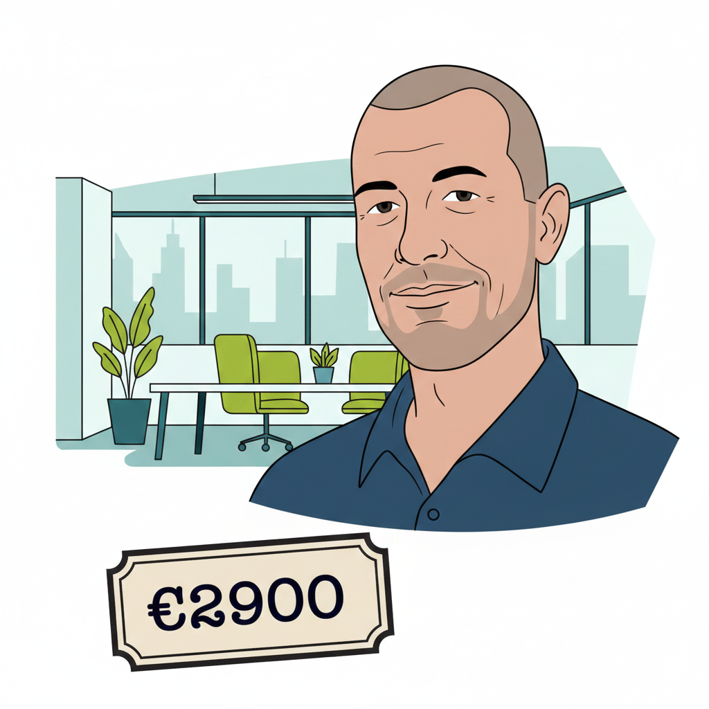Uitgever Sander (63) betaalt zichzelf 2900 euro netto uit: 'Ik heb een ...