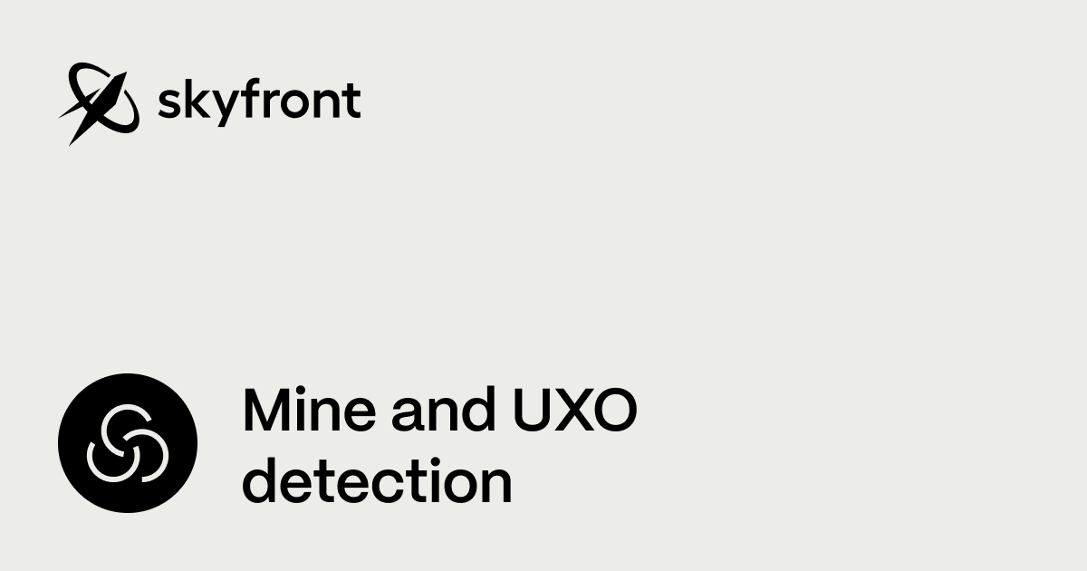 UXO, IED and Land Mine Detection Drones | Skyfront | Long endurance ...