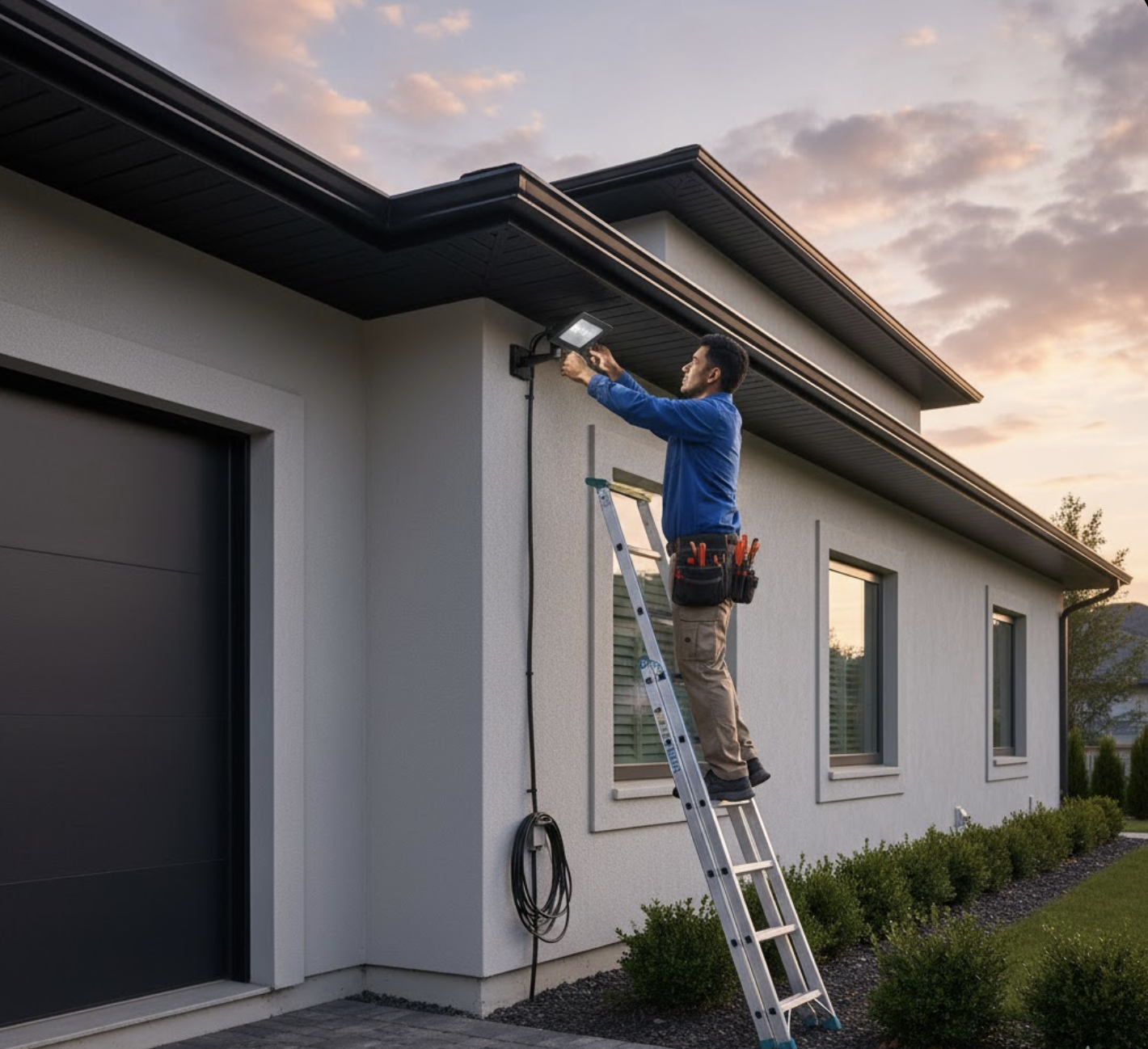 Smart Security Lighting Installation | JUSTHIRE