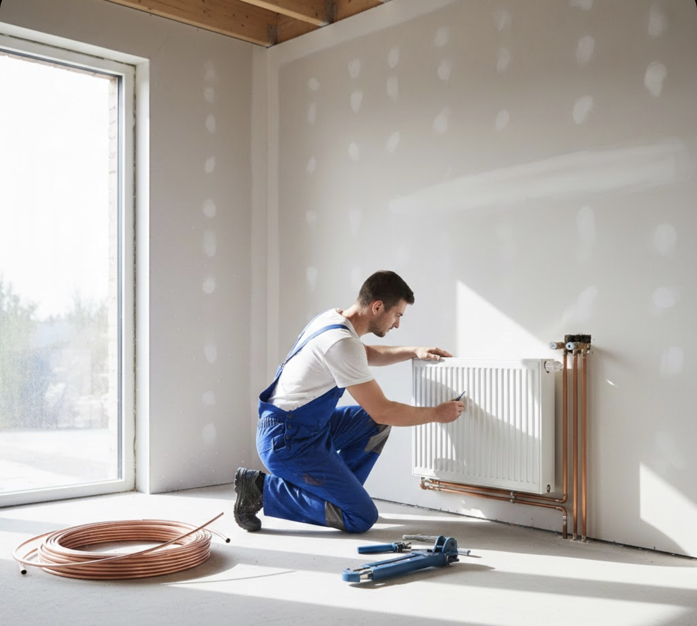 New Room Radiator Installation | JUSTHIRE