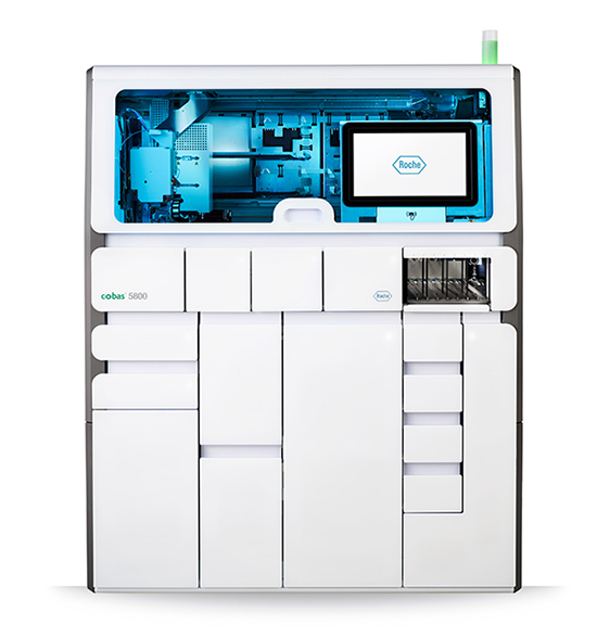 ロシュの全自動遺伝子検査装置、小型化を実現 「コバス 5800 システム」 JACLaSに出展