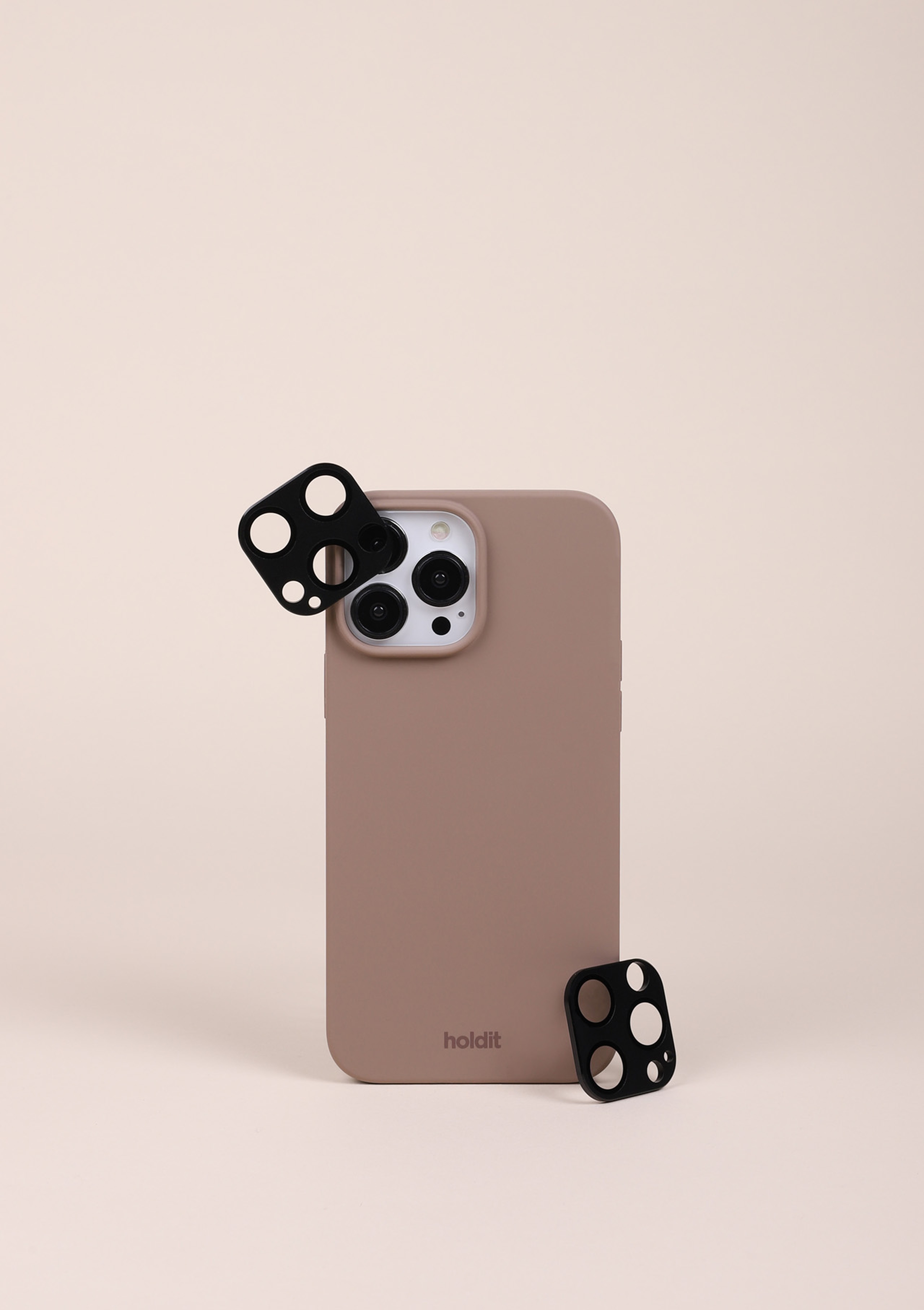 Protection Glass Phone Camera Glitter Pink iPhone 15 Plus - Holdit