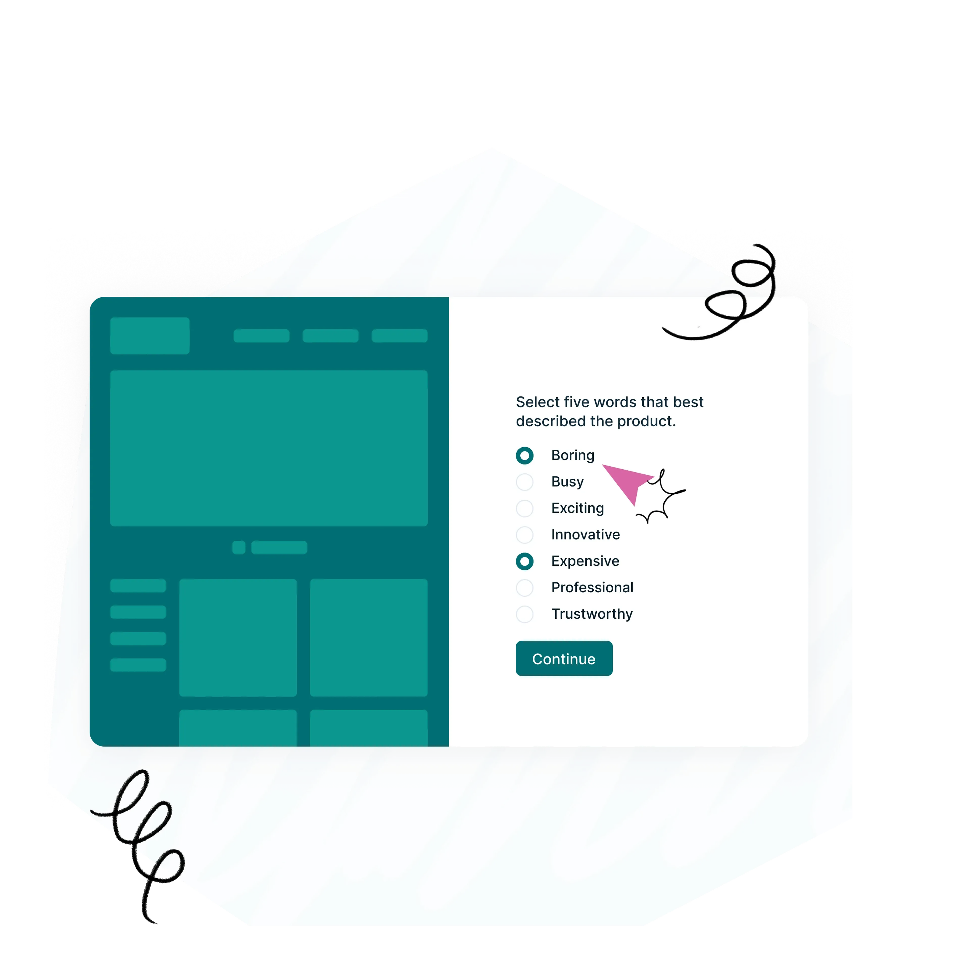 Desirability testing | Optimize for emotional appeal | Lyssna