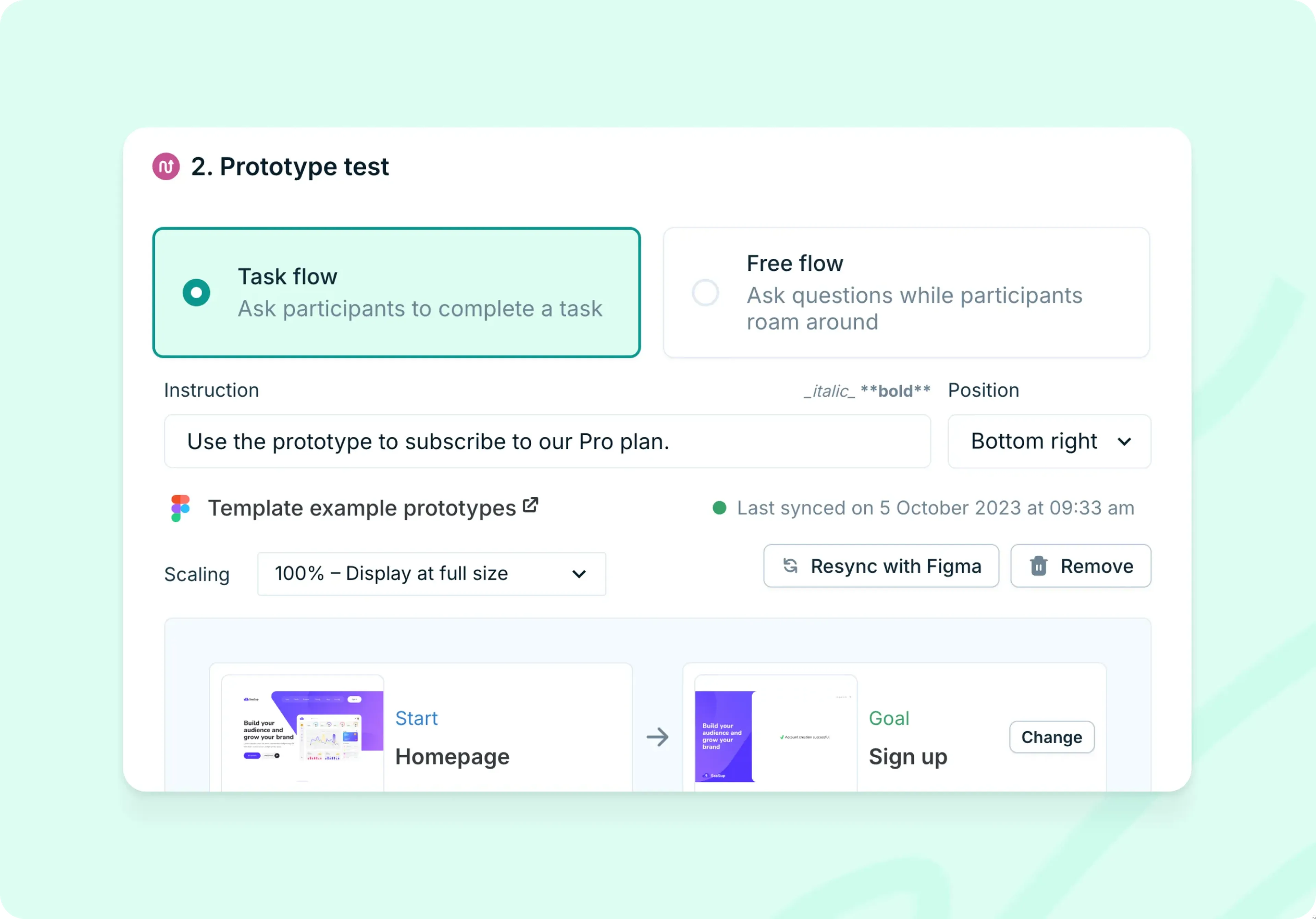 Assess website conversion flow: Template | Lyssna