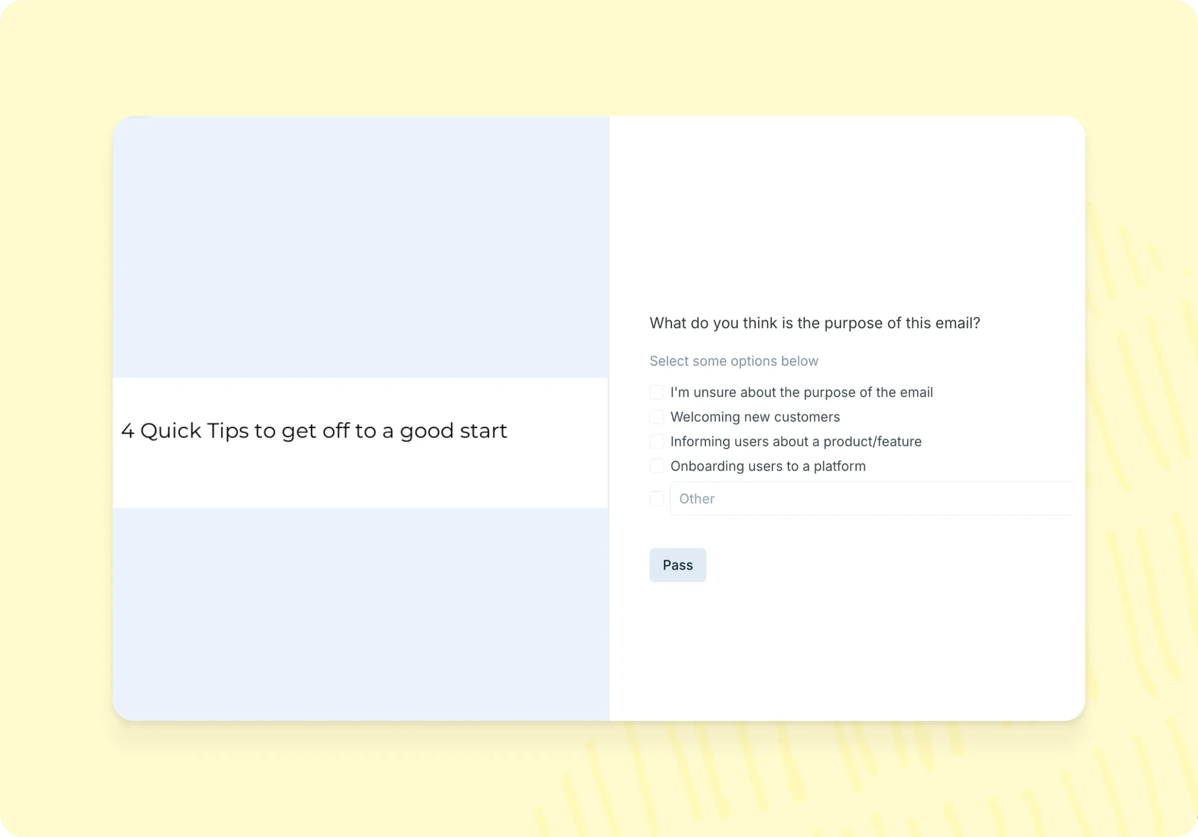 Optimize your email subject lines: Template | Lyssna