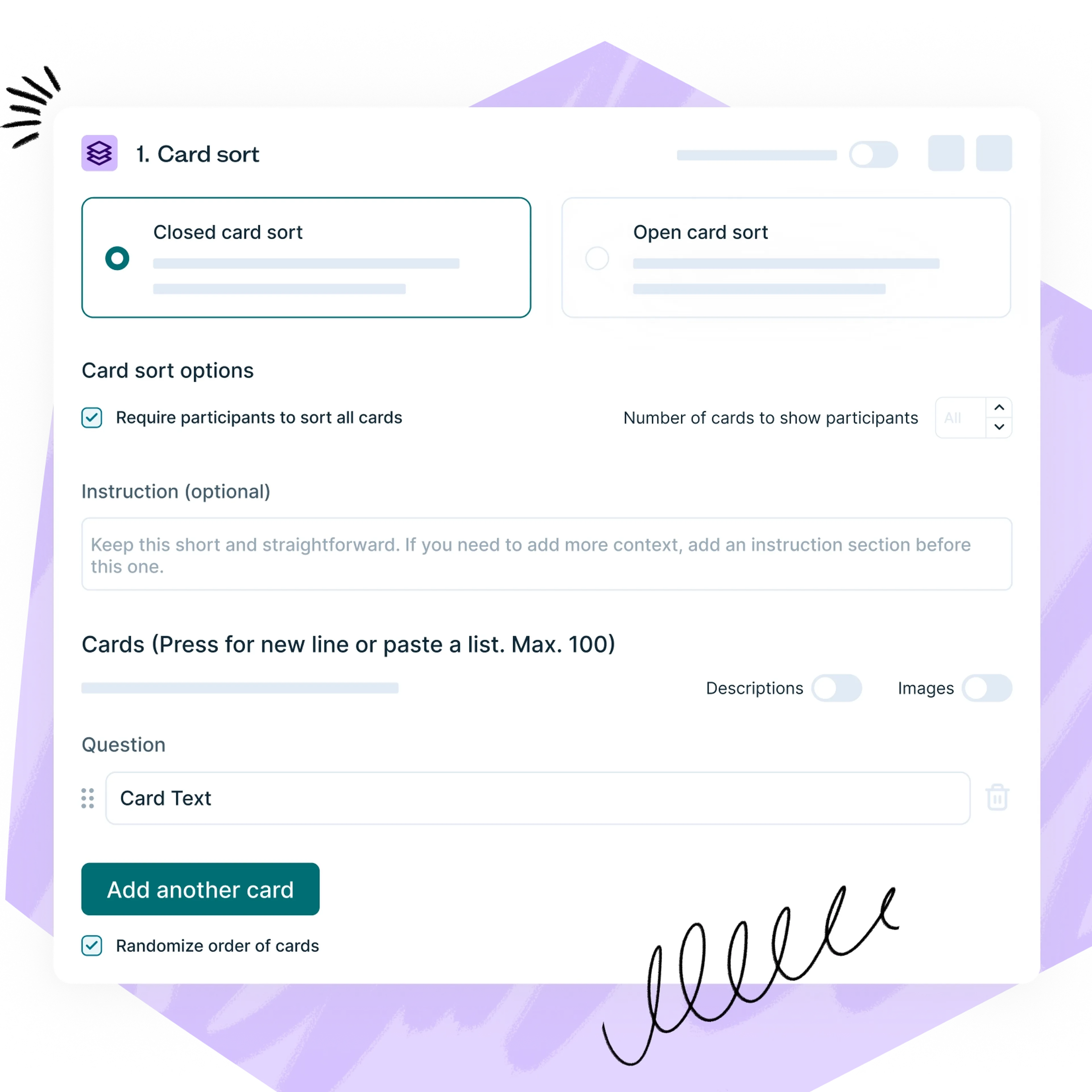 Card sorting | Lyssna
