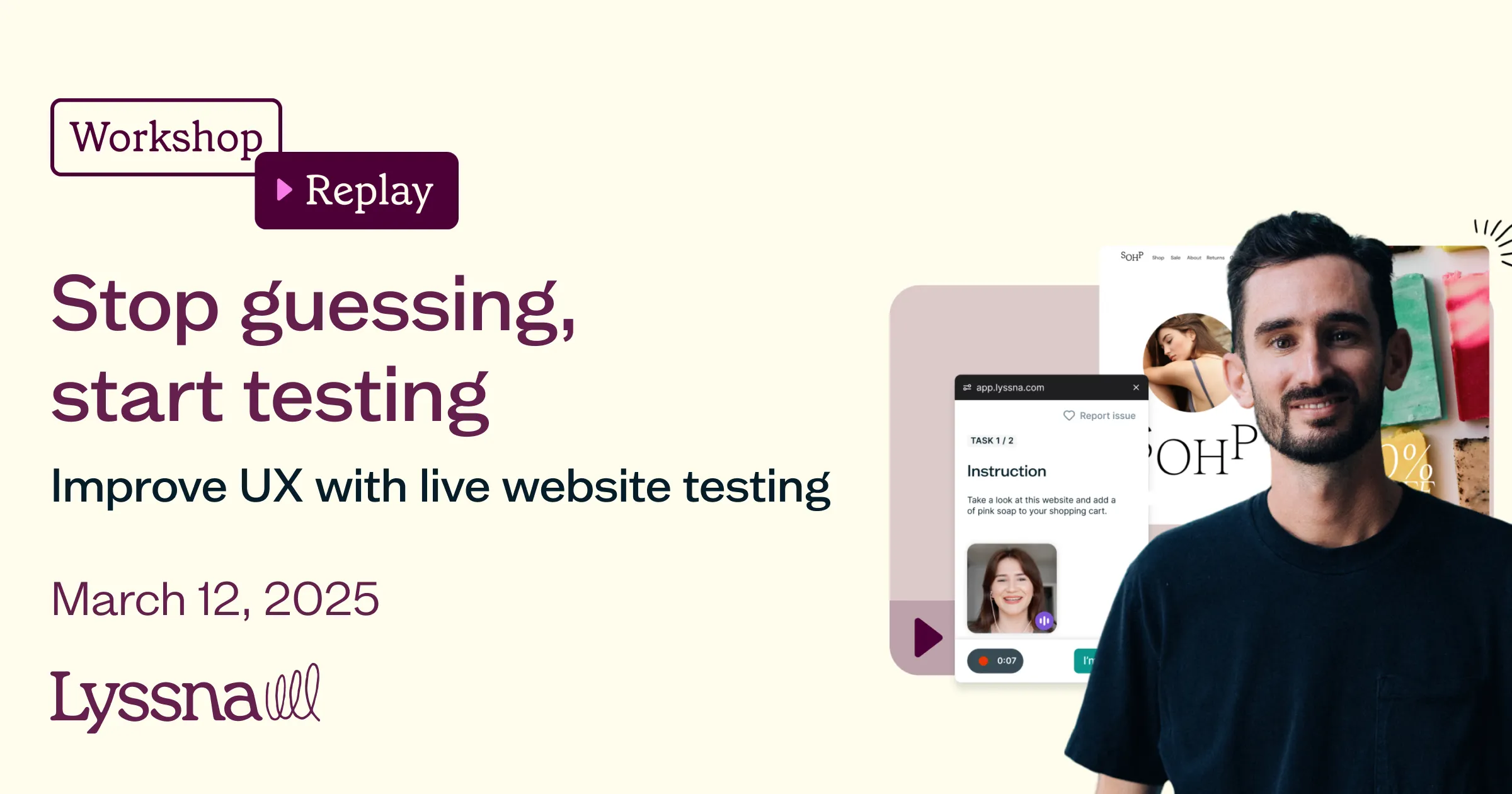 Live workshop: Stop guessing, start testing: Improve UX with live ...