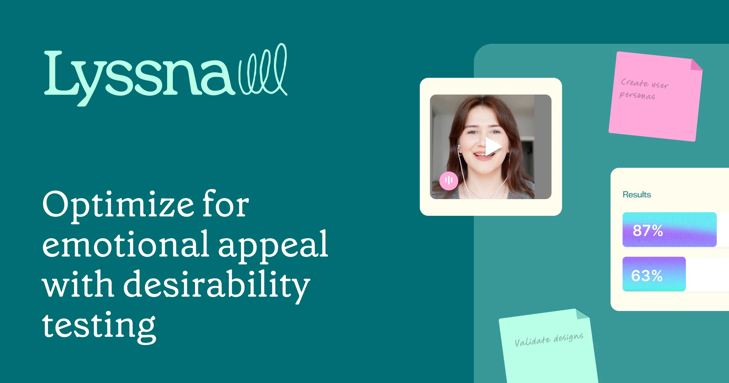 Desirability testing | Optimize for emotional appeal | Lyssna