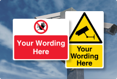Security Signs & Accessories | Custom Sign Builder | YourSecuritySign ...