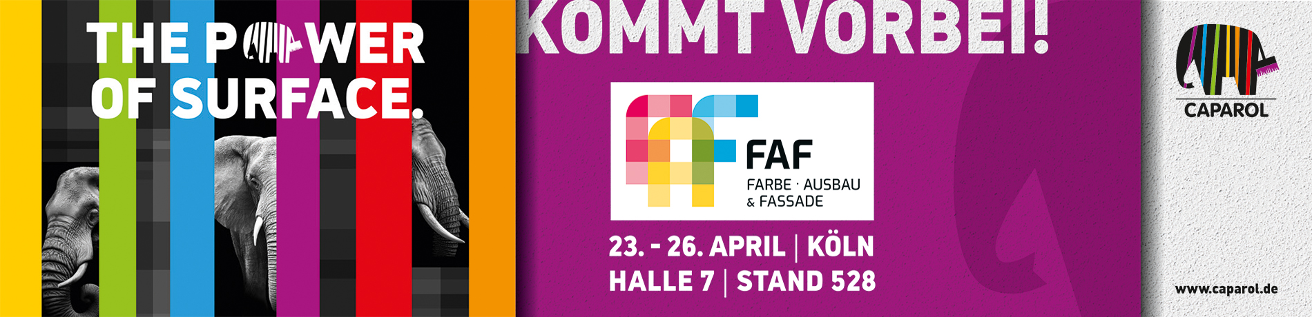 Caparol - Oberflächenpower auf der FAF in Köln