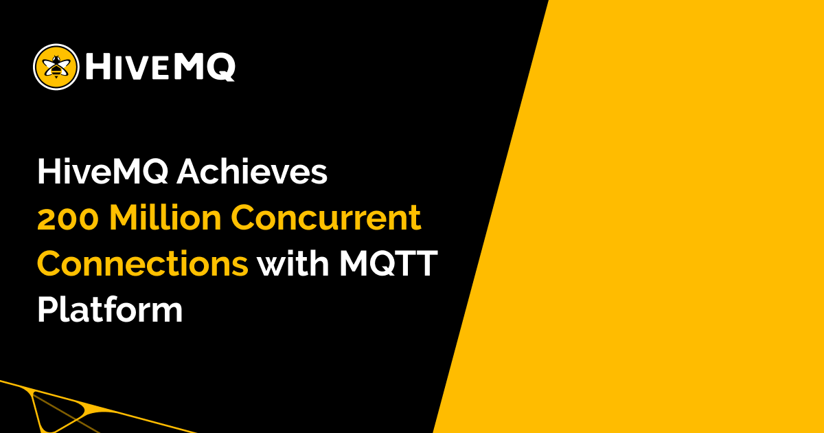 HiveMQ Achieves 200 Million Concurrent Connections with MQTT Platform