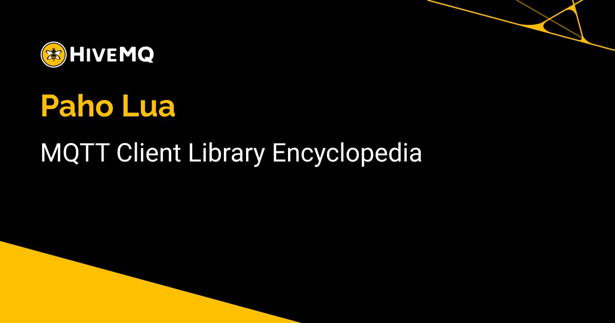 Paho Lua - MQTT Client Library Encyclopedia