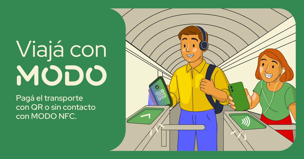 Cómo pagar el subte y el colectivo con MODO en 2026