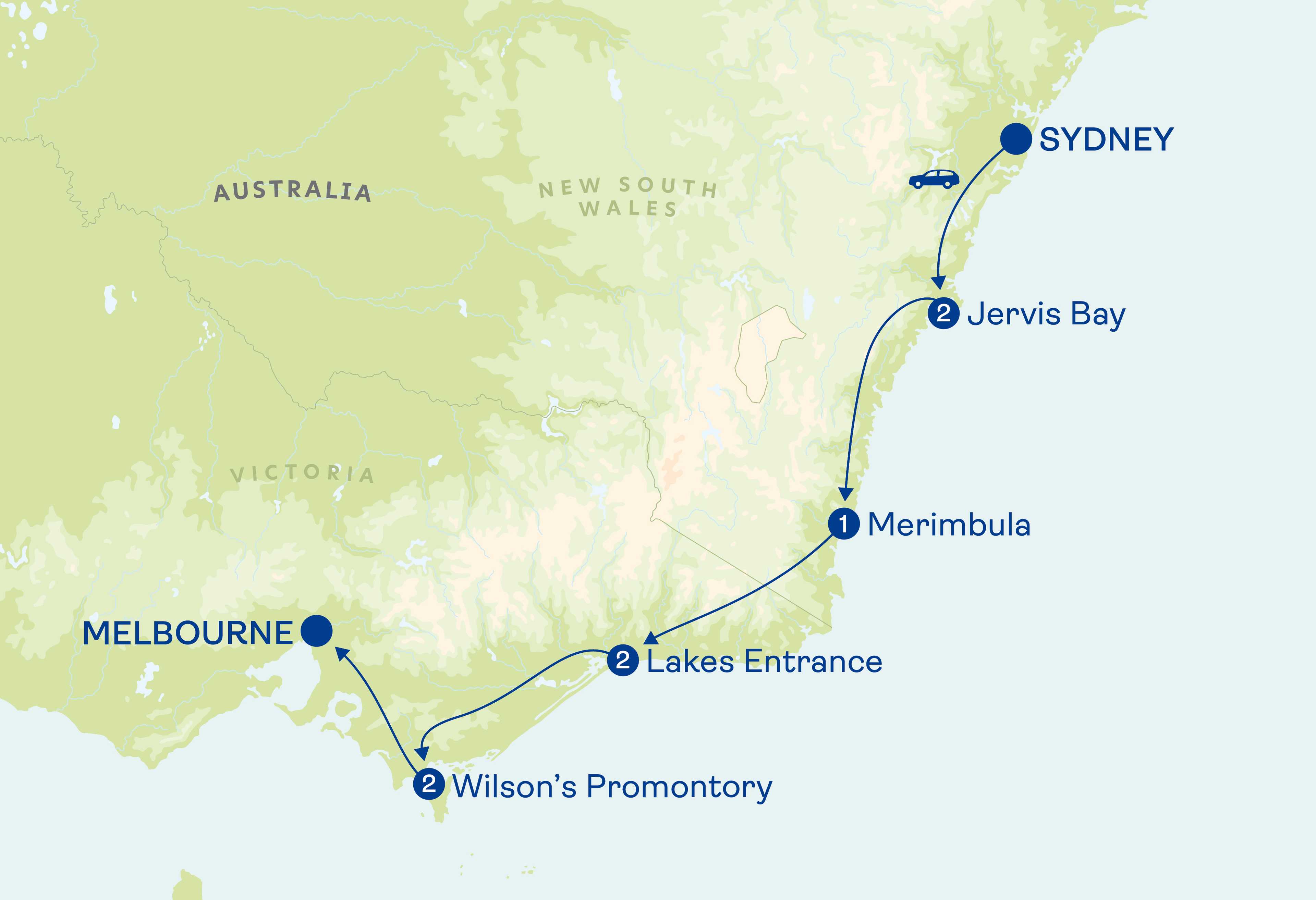Sydney to Melbourne Coastal Drive South | Saga Holidays
