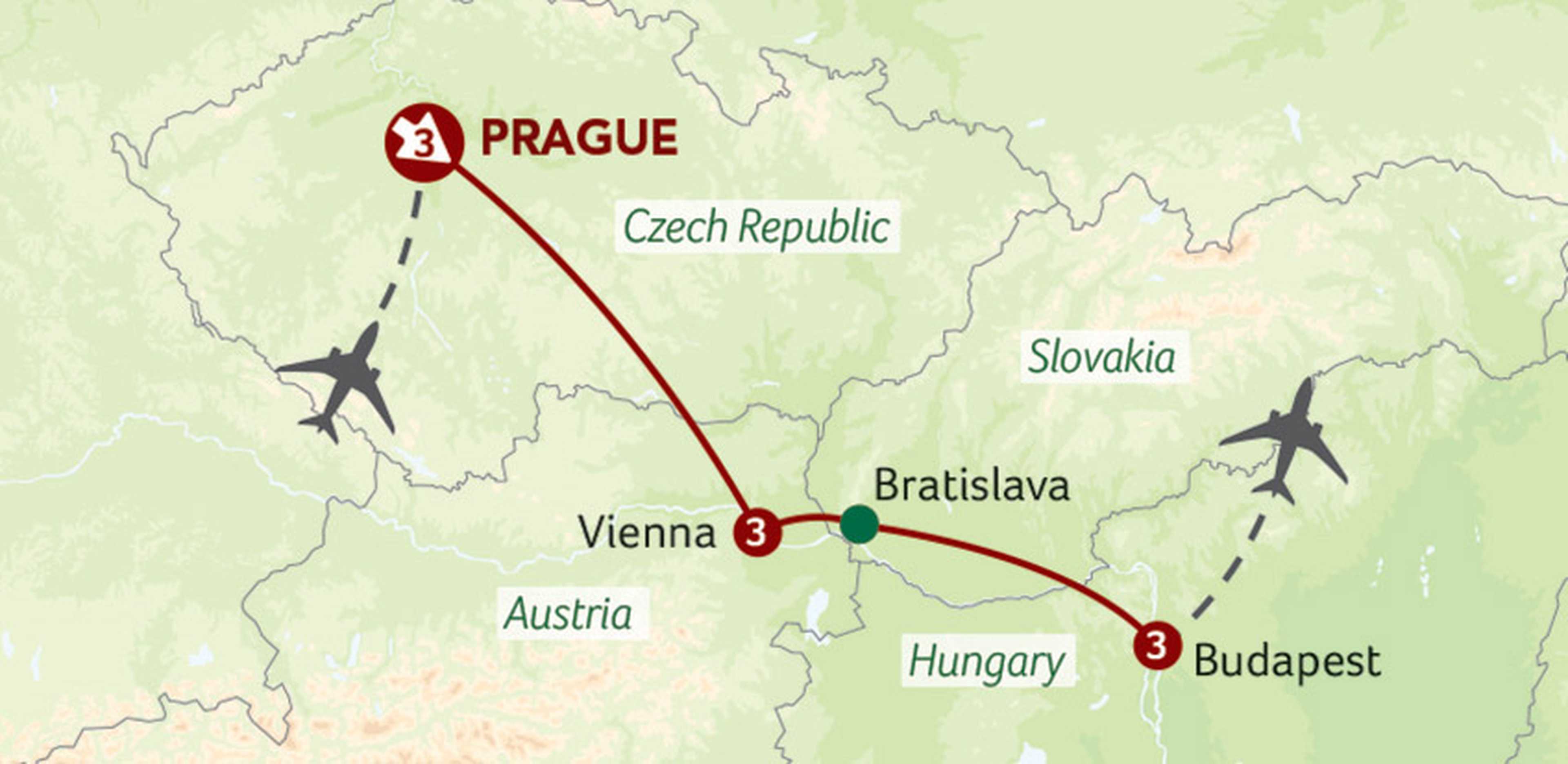 Tour of Prague, Vienna & Budapest With Danube River Cruise