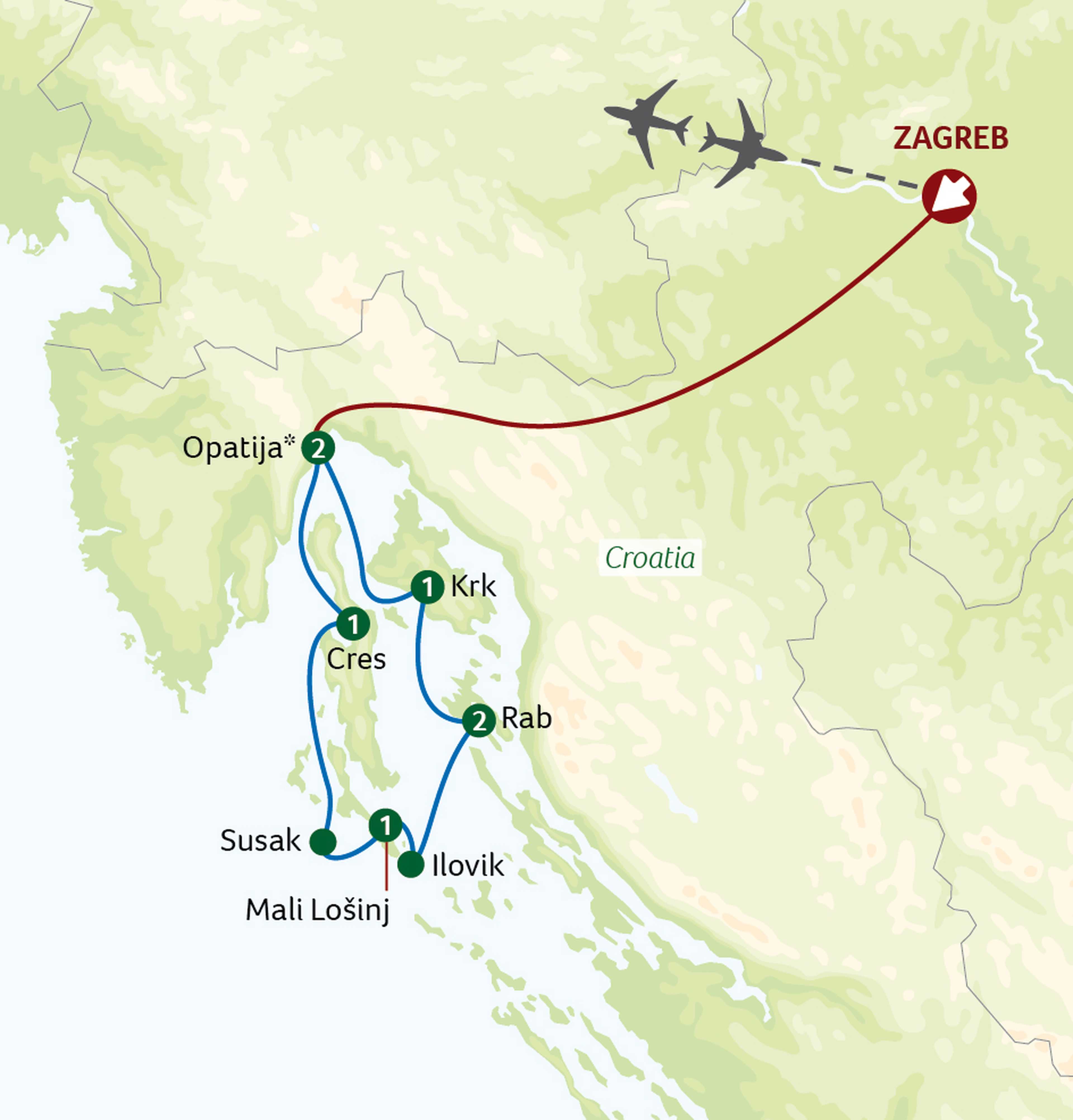Croatian Island Explorer - Kvarner Islands Croatian Island Cruise