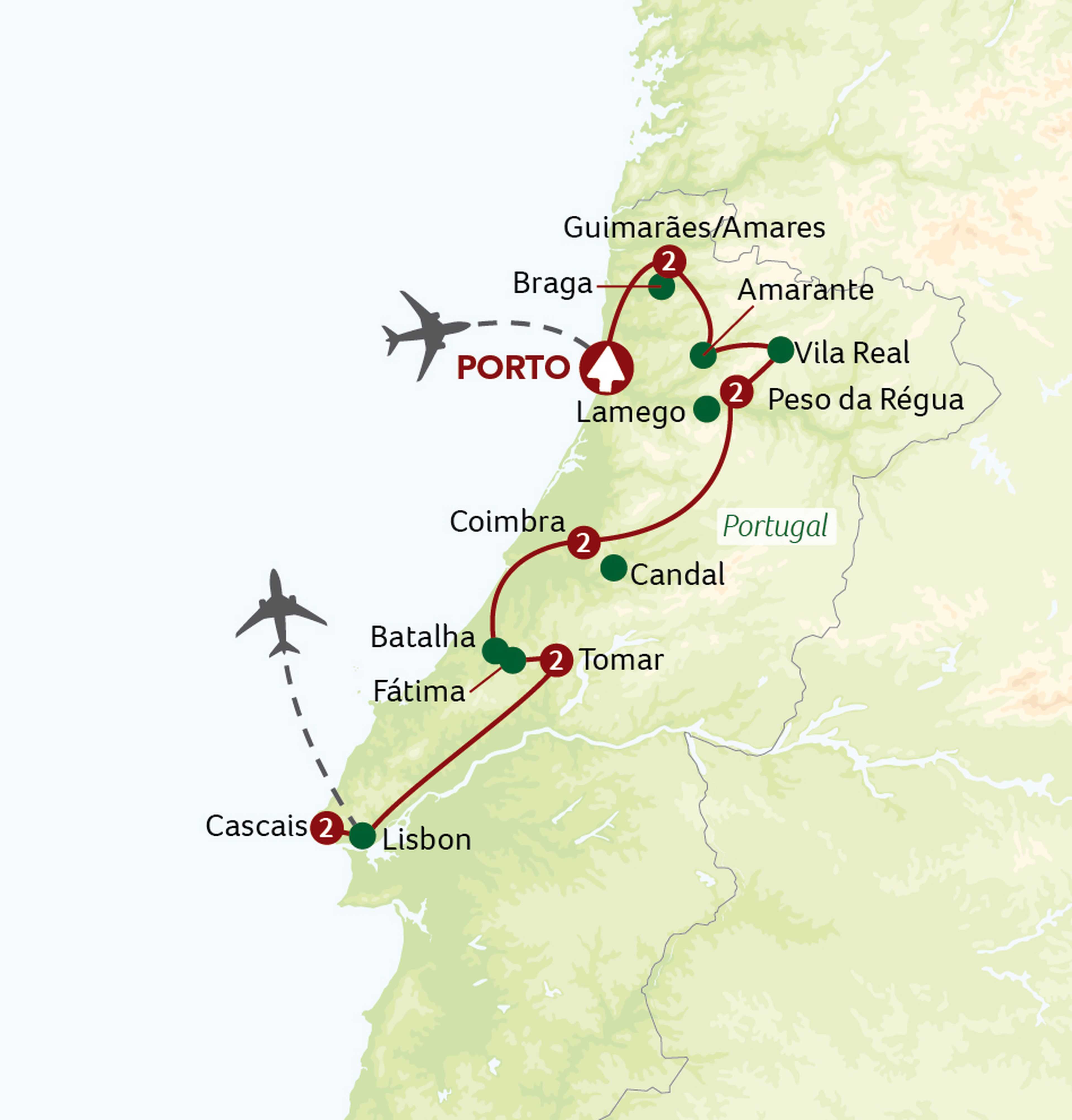 The Grandeur of Central Portugal from Porto to Lisbon