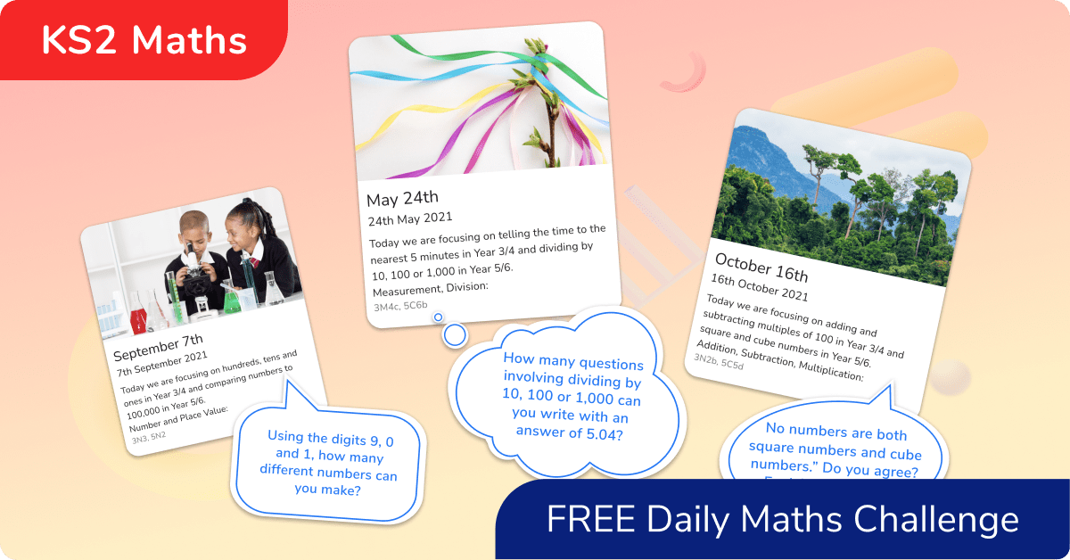 FREE Daily Maths Challenge | KS2 | Third Space Learning Resources ...