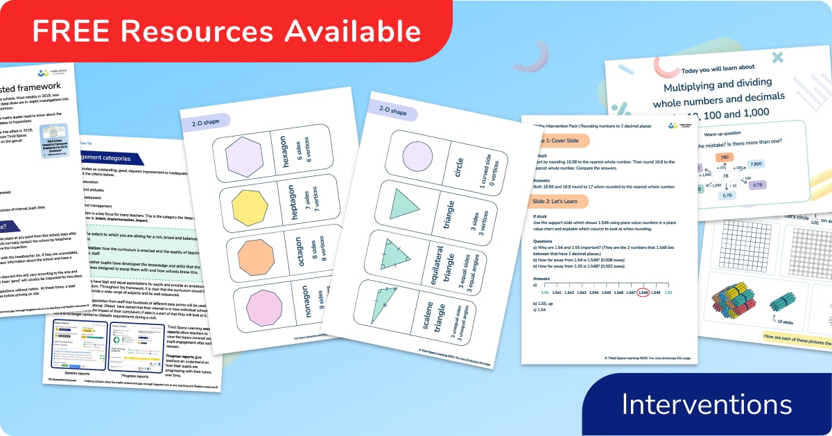 Intervention KS1 & KS2 Primary Maths Resources | Third Space Learning ...